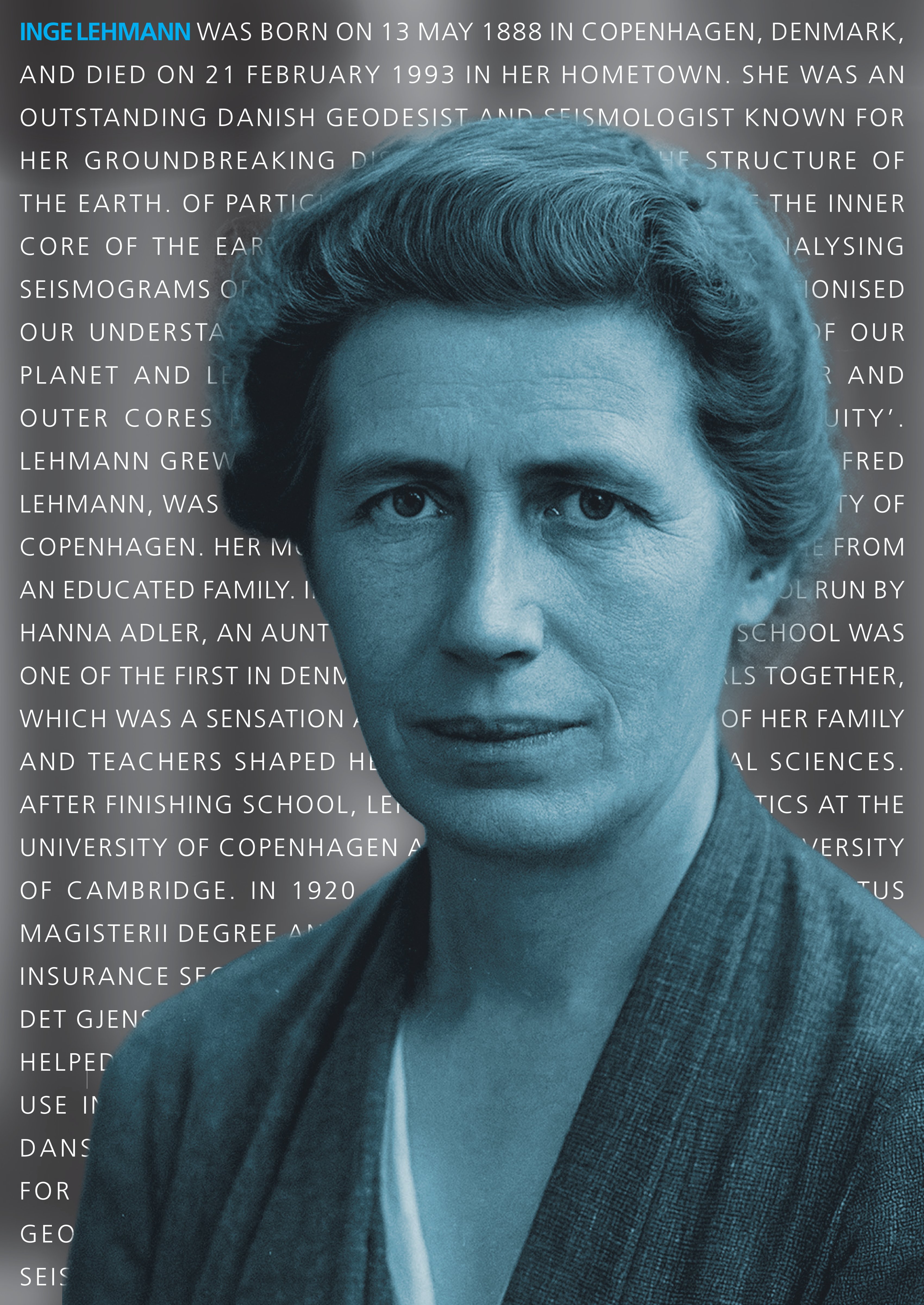 Ausstellung Visionäre Forscherinnen: Inge Lehmann | Hochschule Bonn-Rhein-Sieg (H-BRS)